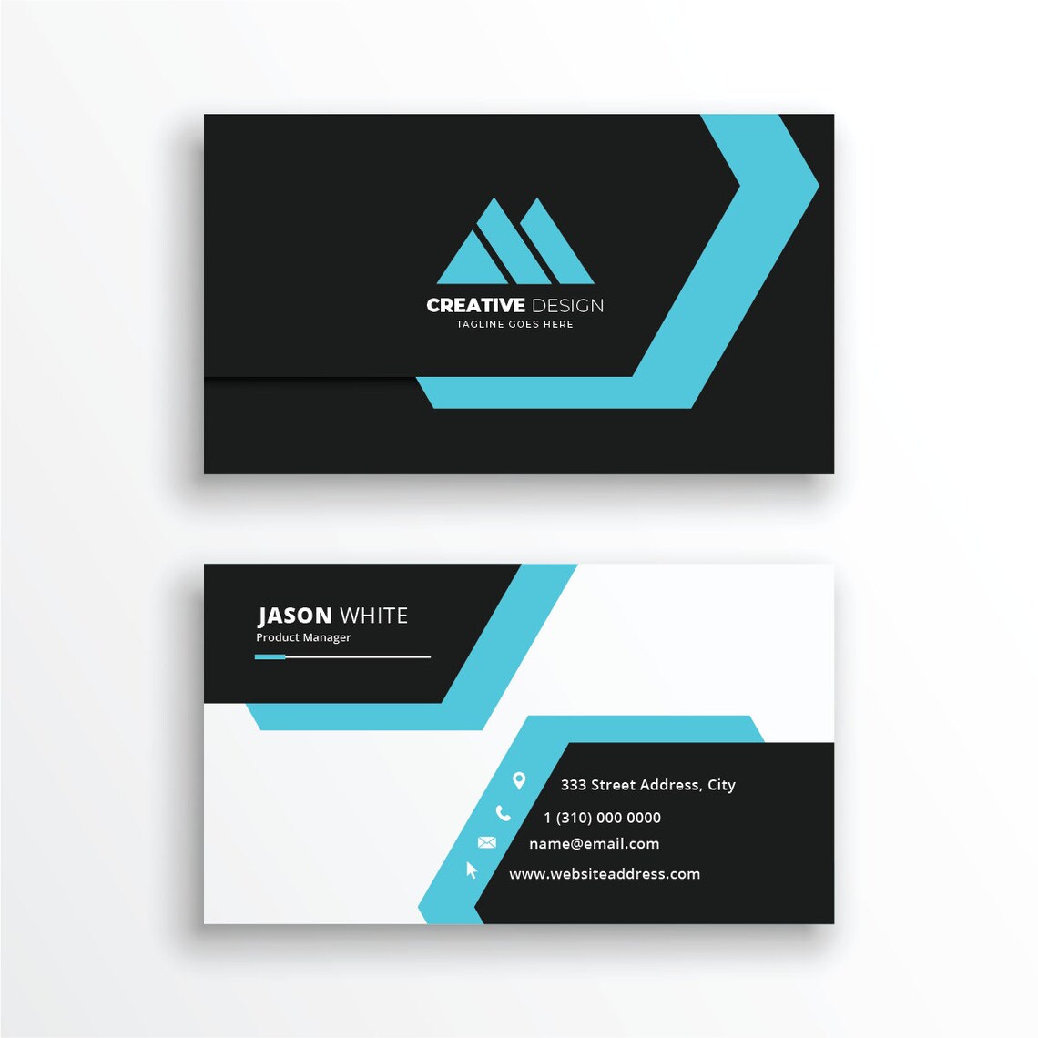 Editable Business Card Templates, Printable Business Cards, Modern ...