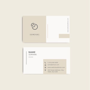 Editable Business Card Templates, Printable Business Cards, Modern ...
