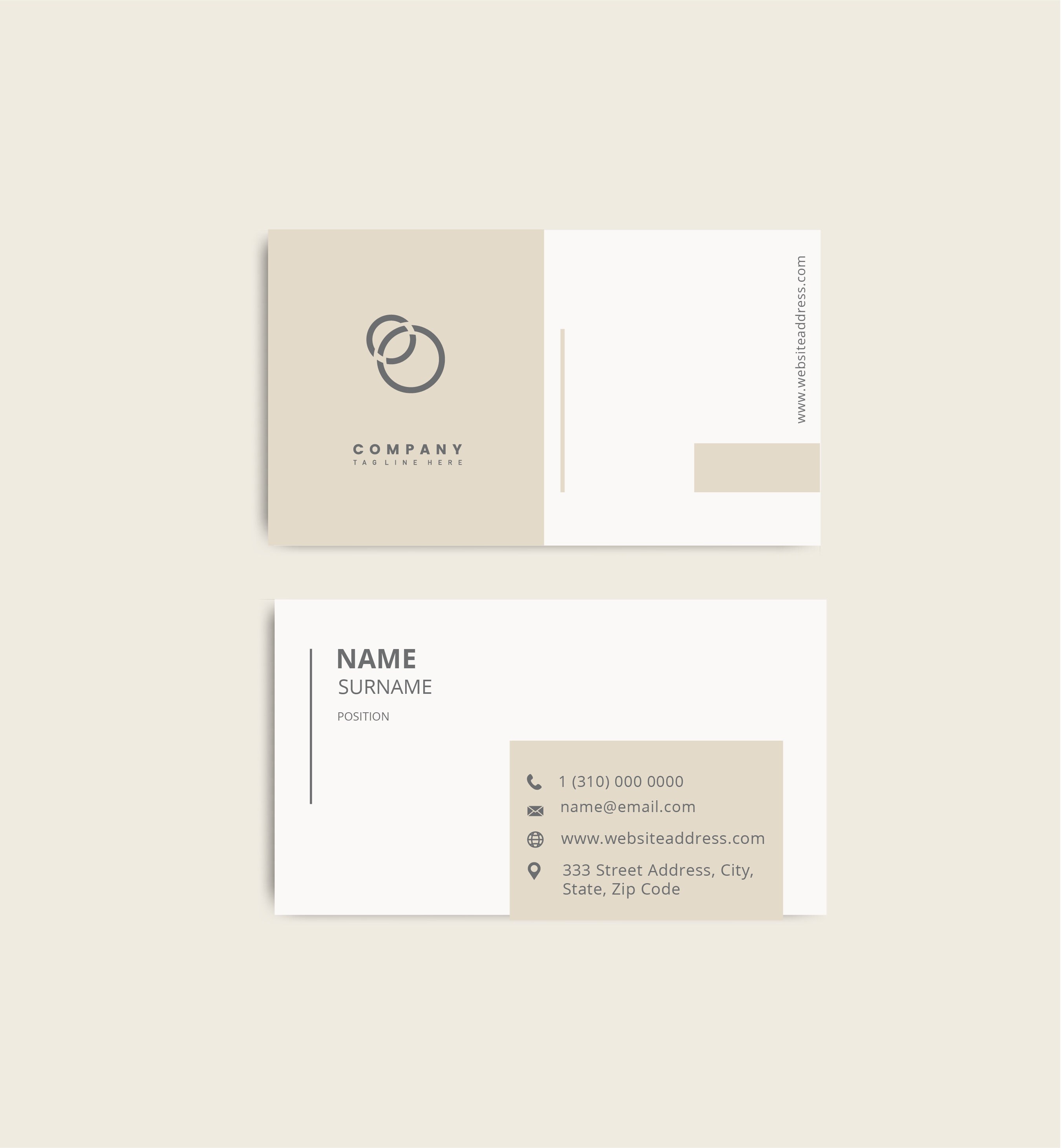 Editable Business Card Templates, Printable Business Cards, Modern ...