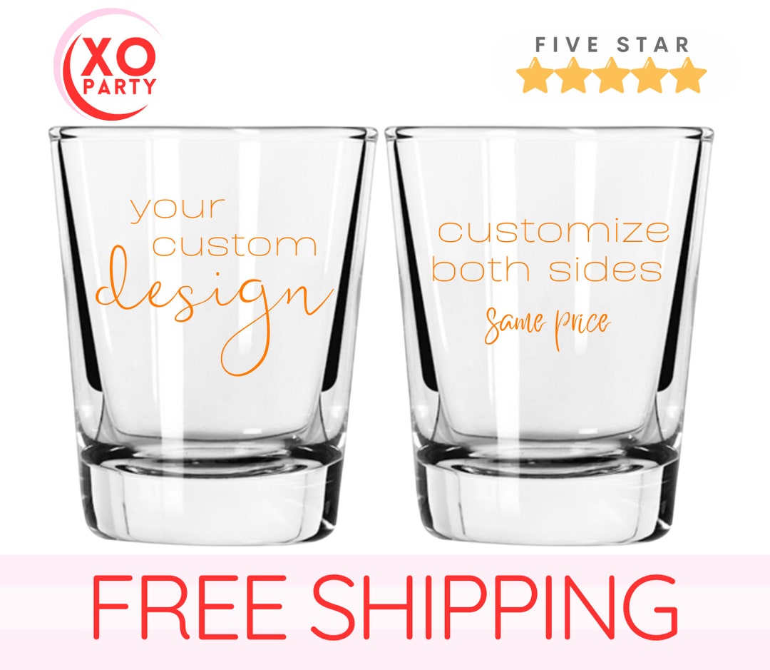 Customizable Shot Glass, Wedding Favors for Guests in Bulk,bridal Party ...