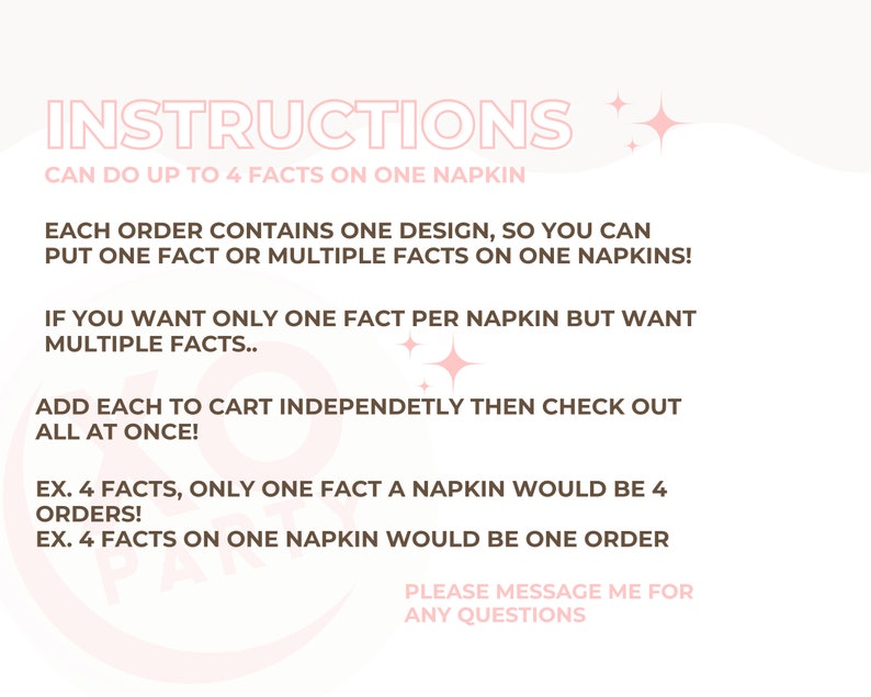 Custom Wedding Napkins | “fun Fact” Personalized Cocktail Napkins ...