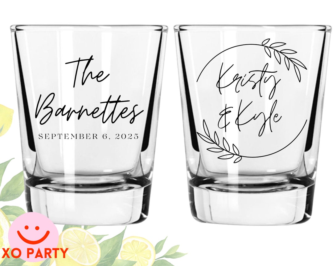 Personalized Wedding Shot Glasses Custom Shot Glasses Wedding - Etsy