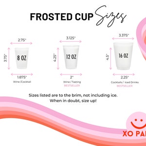 Custom Frosted Plastic Cups, Personalized Party Cups With Custom Design ...
