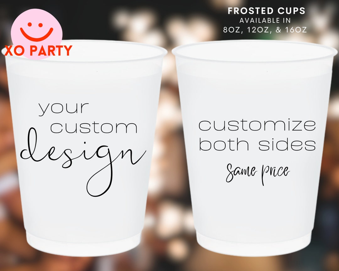 Personalized Wedding Cups Customize Your Own Wedding Plastic - Etsy