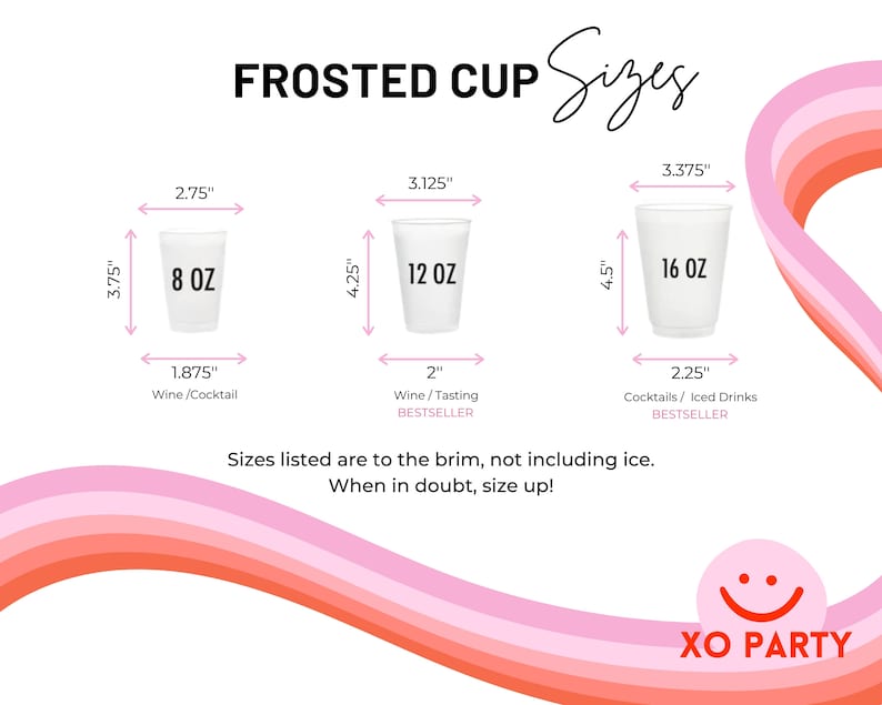 Custom Frosted Cups | Personalized Wedding Cups | Custom Event Cups ...
