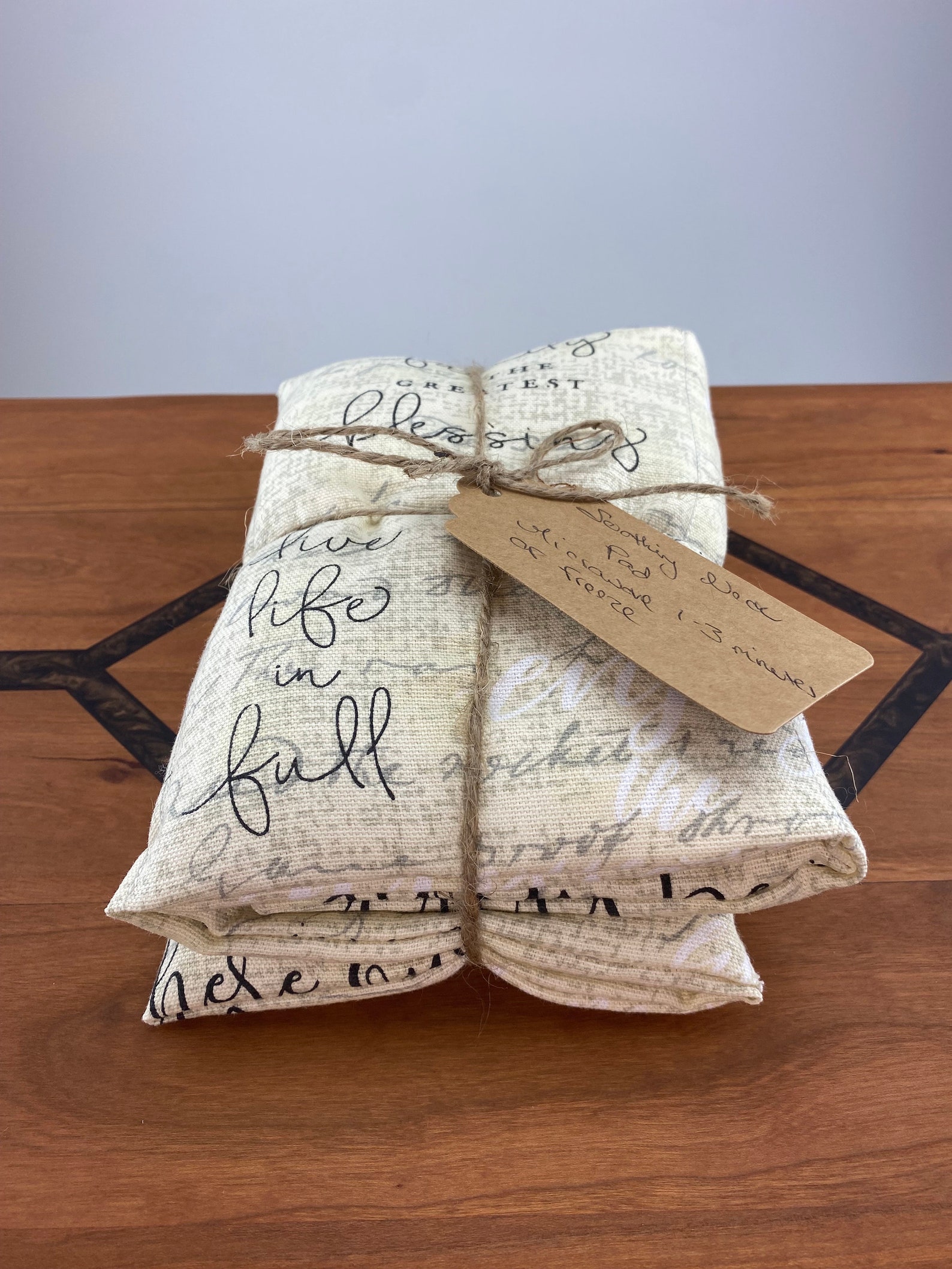 Reusable Rice Heating Pad: Large Cotton Hot Cold Pack - Etsy