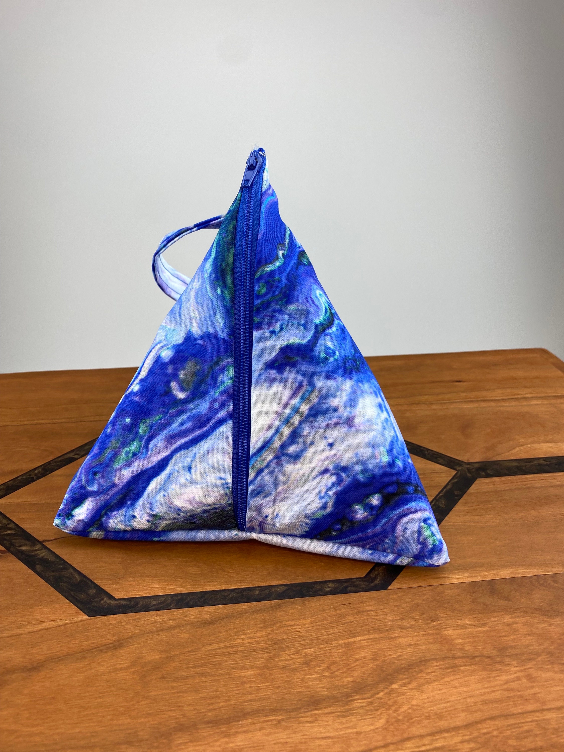 Handmade Cotton Pyramid Pouch, Triangle Pouch, Zipper Pouch, Storage ...