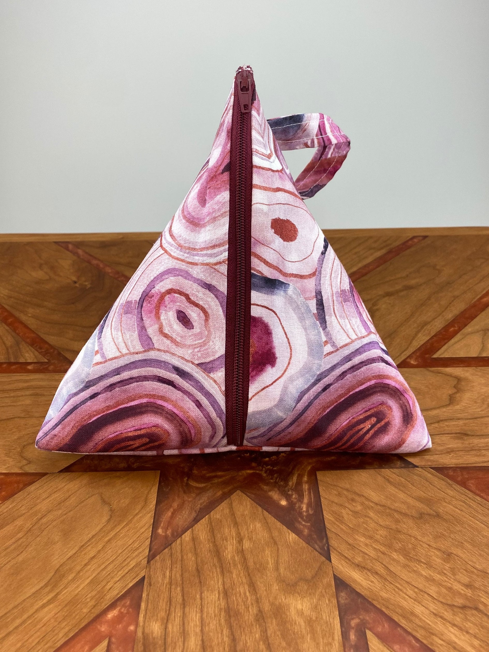 Handmade Cotton Pyramid Pouch, Triangle Pouch, Zipper Pouch, Storage ...