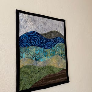 Landscape Art Quilt, Mountain Landscape Art, Appalachian Blue Ridge ...