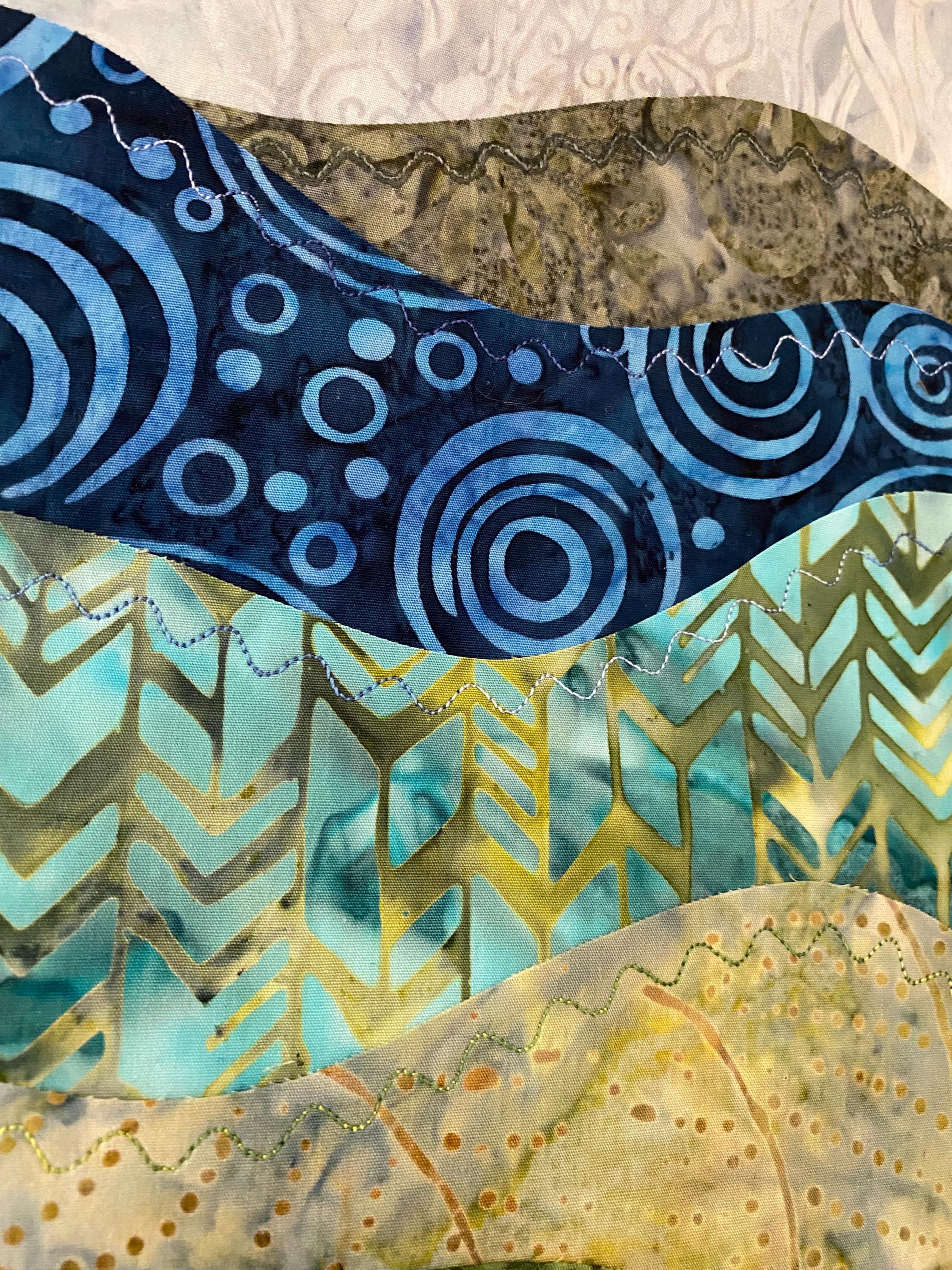 Landscape Art Quilt, Mountain Landscape Art, Appalachian Blue Ridge ...