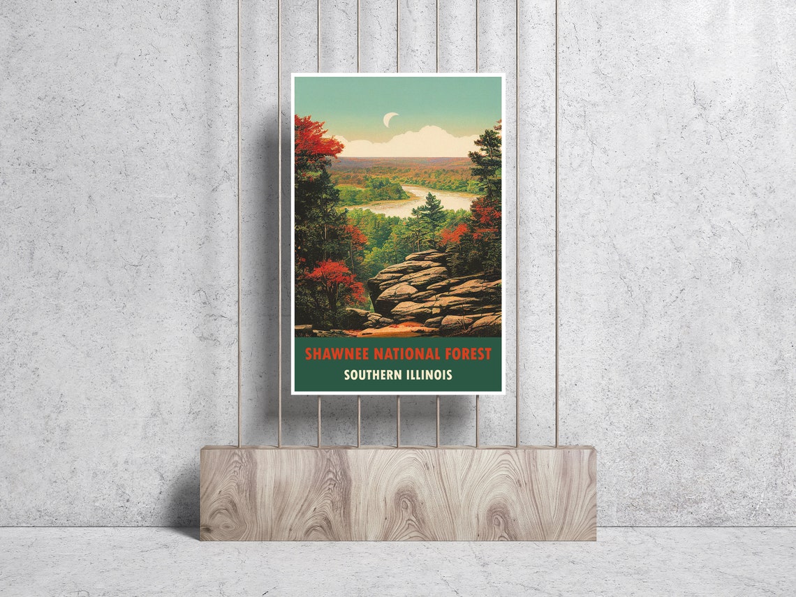 Shawnee National Forest Art Print | Ferne Clyffe State Park Travel ...
