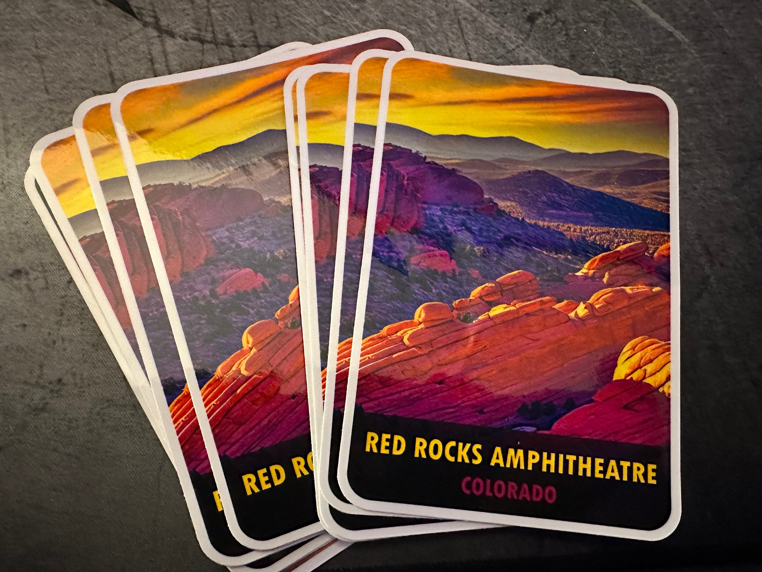 Red Rocks Amphitheatre Sticker | Window Decal | High Quality Outdoor ...