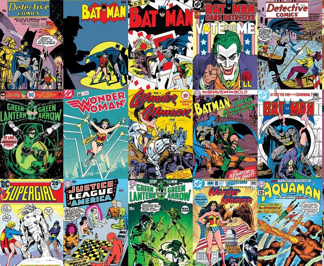 DC Comic Vintage Estate Sale Lot - 5 Comics at LEAST 30 Years Old! FN 6 ...