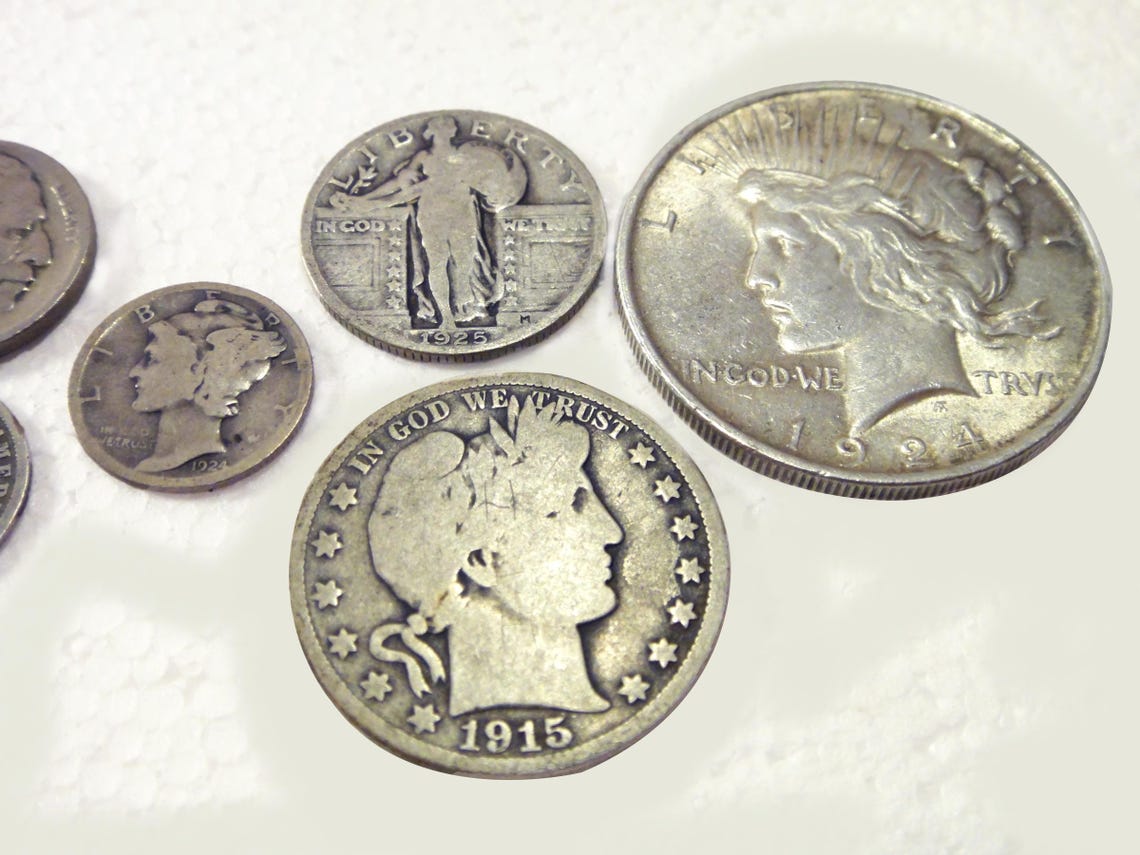 100+ Year Old U.S. Coin Lot - 5 Vintage Coins 100 Years of Age or Older ...