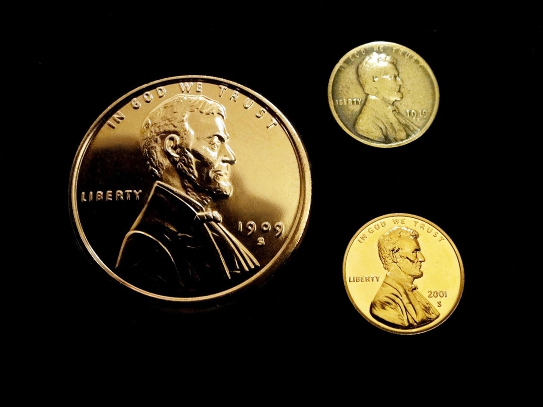 99.9% Copper 1909-S VDB Oversized 1 Oz. Replica Penny (1.5" Diameter ...