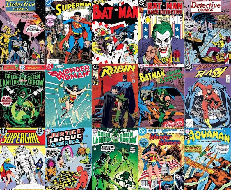 Vintage DC Comic Book Lot – 5 Comics, 30+ Years Old, FN 6.0 or Better ...