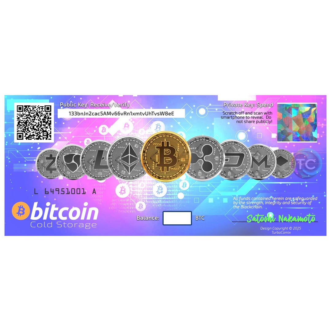 Bitcoin Cold Storage Vinyl Wallet - the Safest Way to Store Your Crypto ...