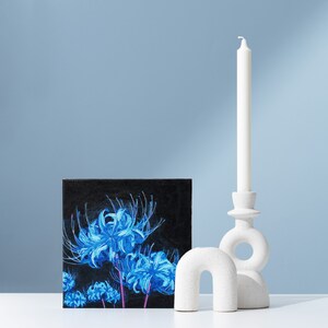 Demon Slayer Blue Spider Lily Paint by Number 20x20cm - Etsy