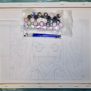 Demon Slayer Nezuko Paint by Number 40x50cm - Etsy