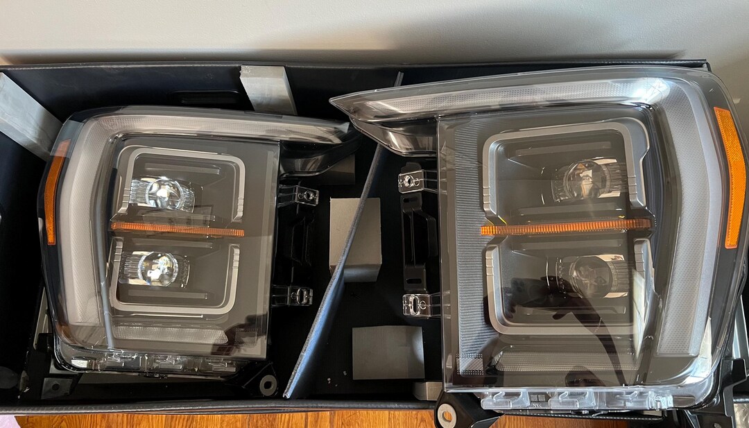 Like New OEM 2021 2022 2023 Ford F-150 Tremor Headlight LED Set See ...