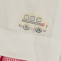 School Bus Embroidery Design, Back to School Embroidery Design, Wheels ...