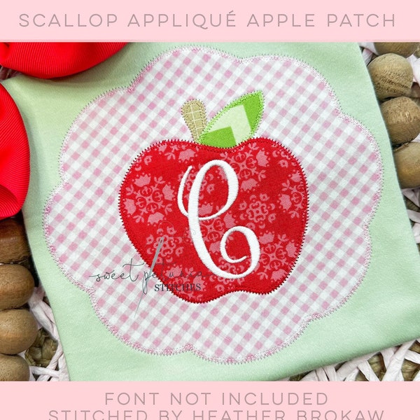 Apple Applique - Etsy