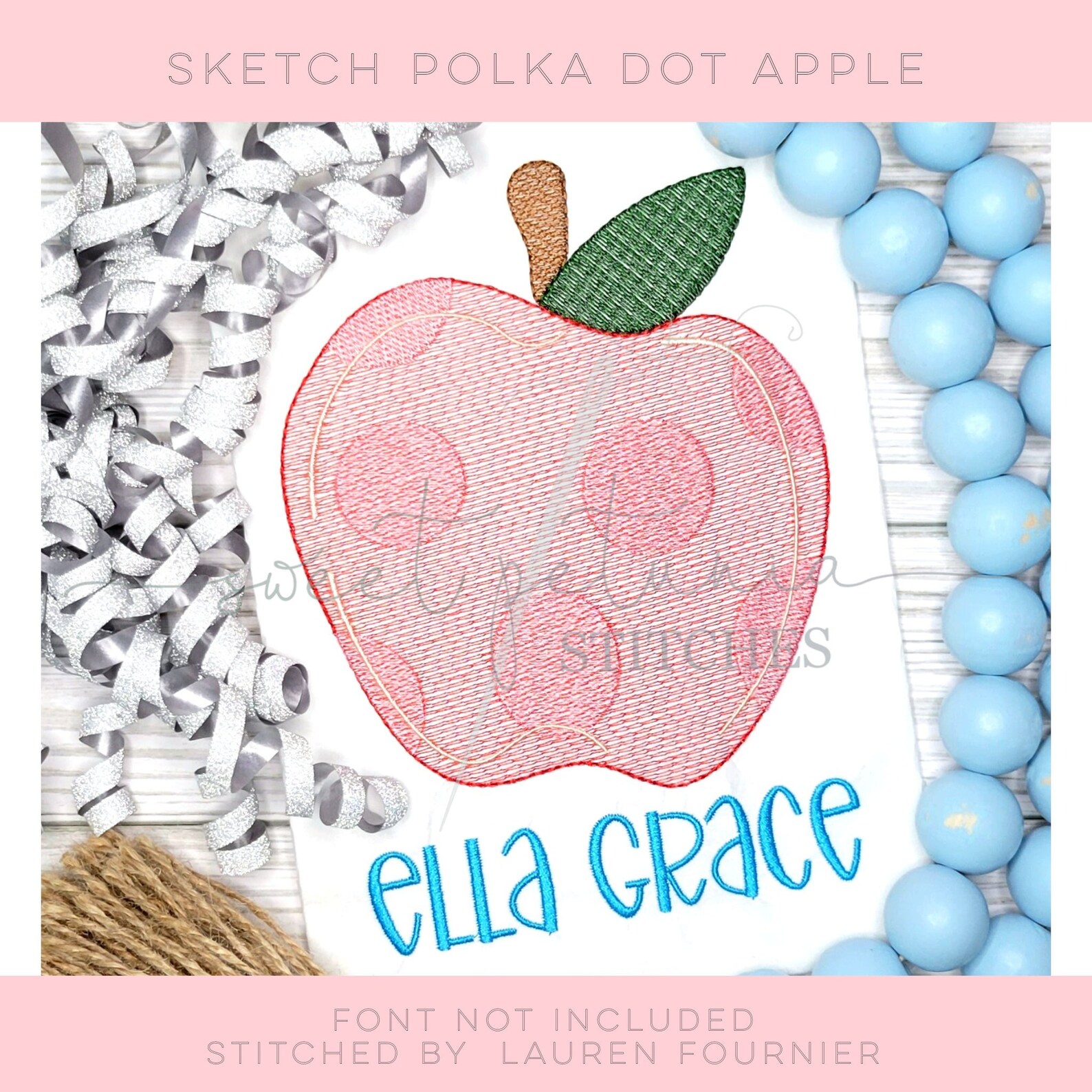 First Day of School Apple Polka Dot Back to School Apple Picking ...