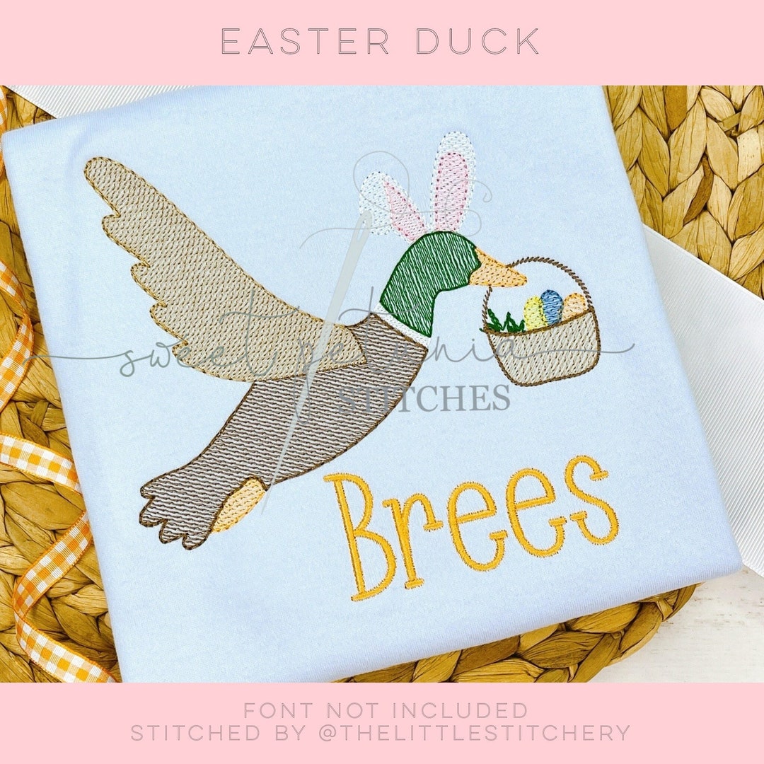 Easter Ducks Bunny Mallard Hunting Spring Easter Basket Easter Eggs ...
