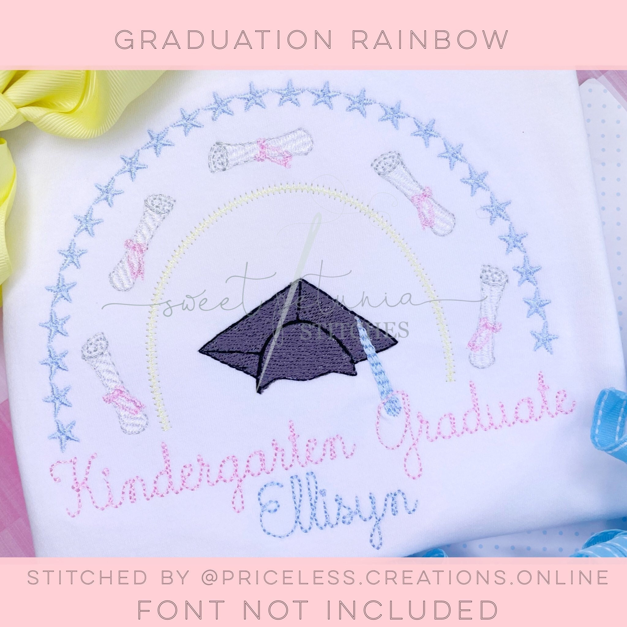 Graduation Rainbow Kindergarten Prek Class of 2023 Fill Sketch Quick ...