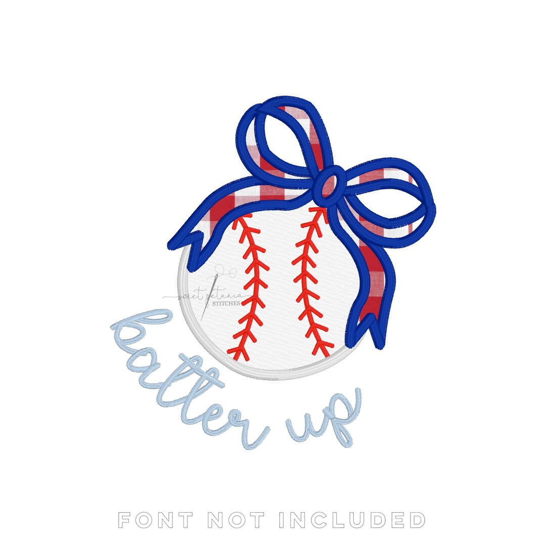 Baseball Batter up Girls Sports Girls Baseball Satin Applique Bow ...