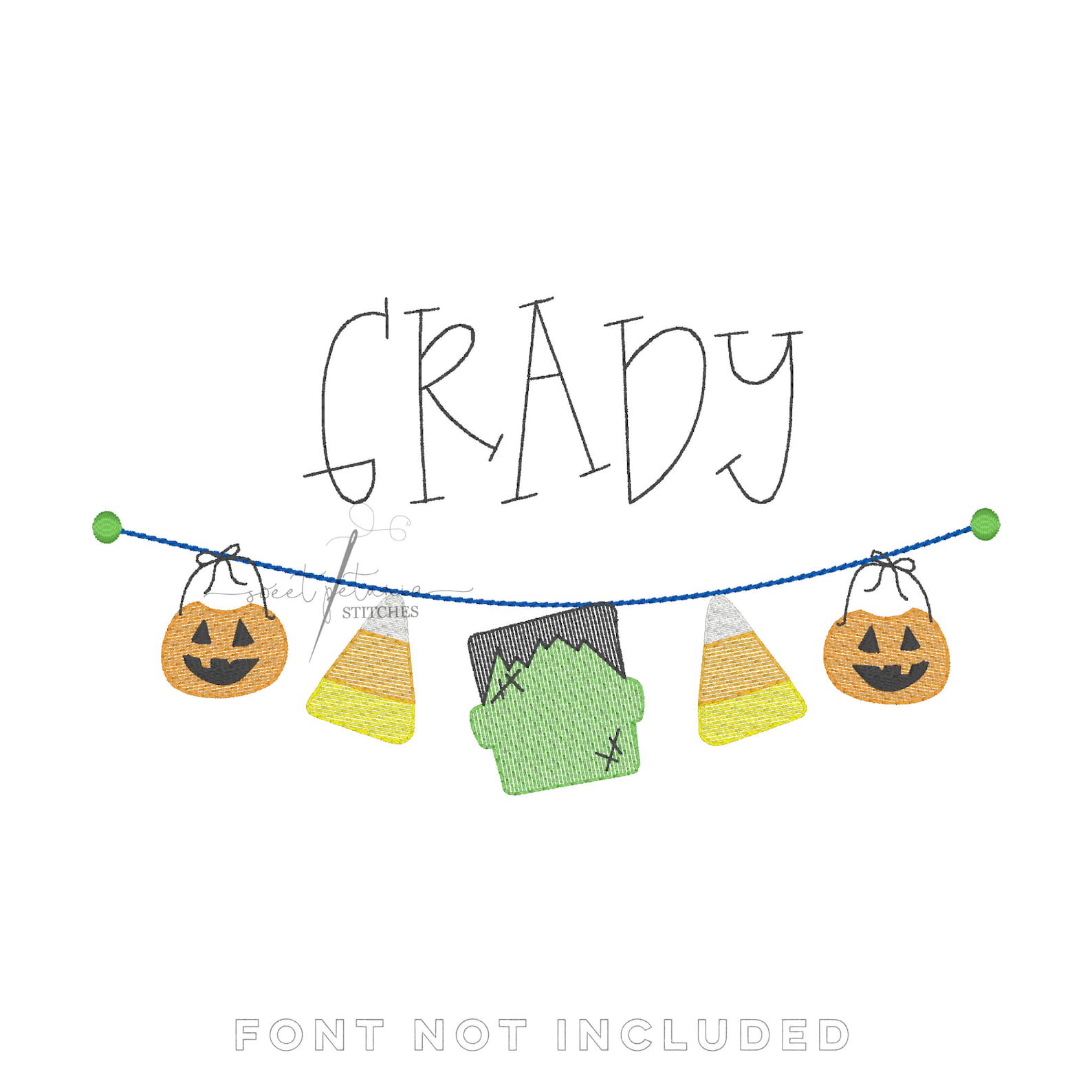 Halloween Boys Trick or Treat Candy Corn Frankenstein Jack-o-lantern ...