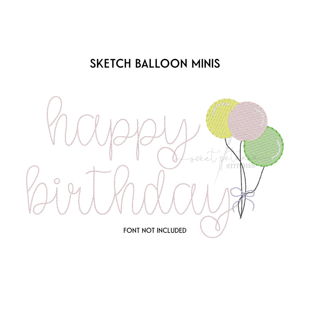 Birthday Balloons Trio Tiny Balloons Birthday Girl Birthday Boy ...