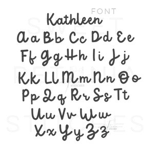Kathleen Font Girly Satin Font Cursive Embroidered Font BX Satin Stitch ...
