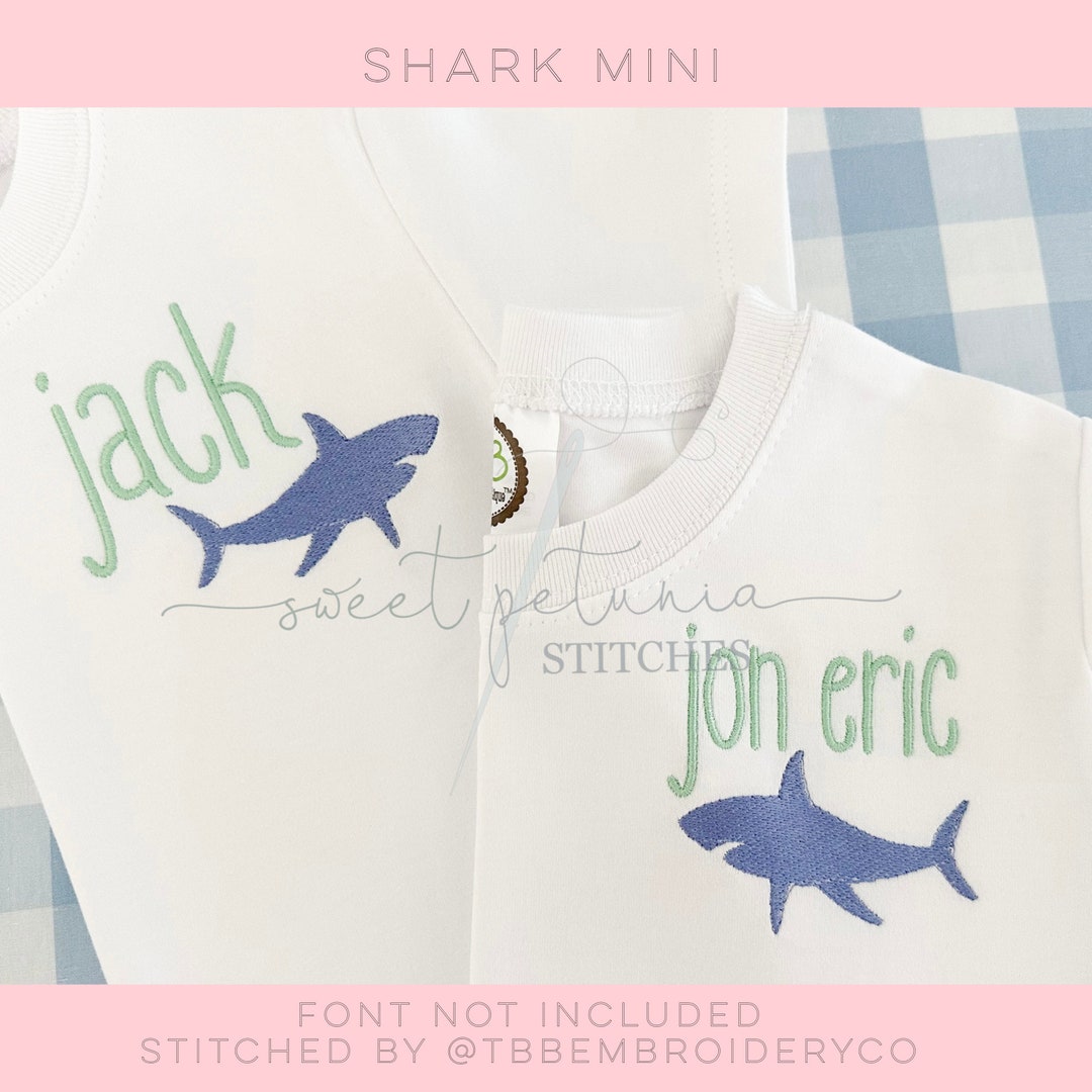 Shark Silhouette Mini Fill Sharks Fish Ocean Waterman Little Boy ...