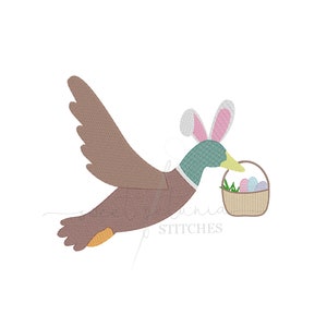 Easter Ducks Bunny Mallard Hunting Spring Easter Basket Easter Eggs ...