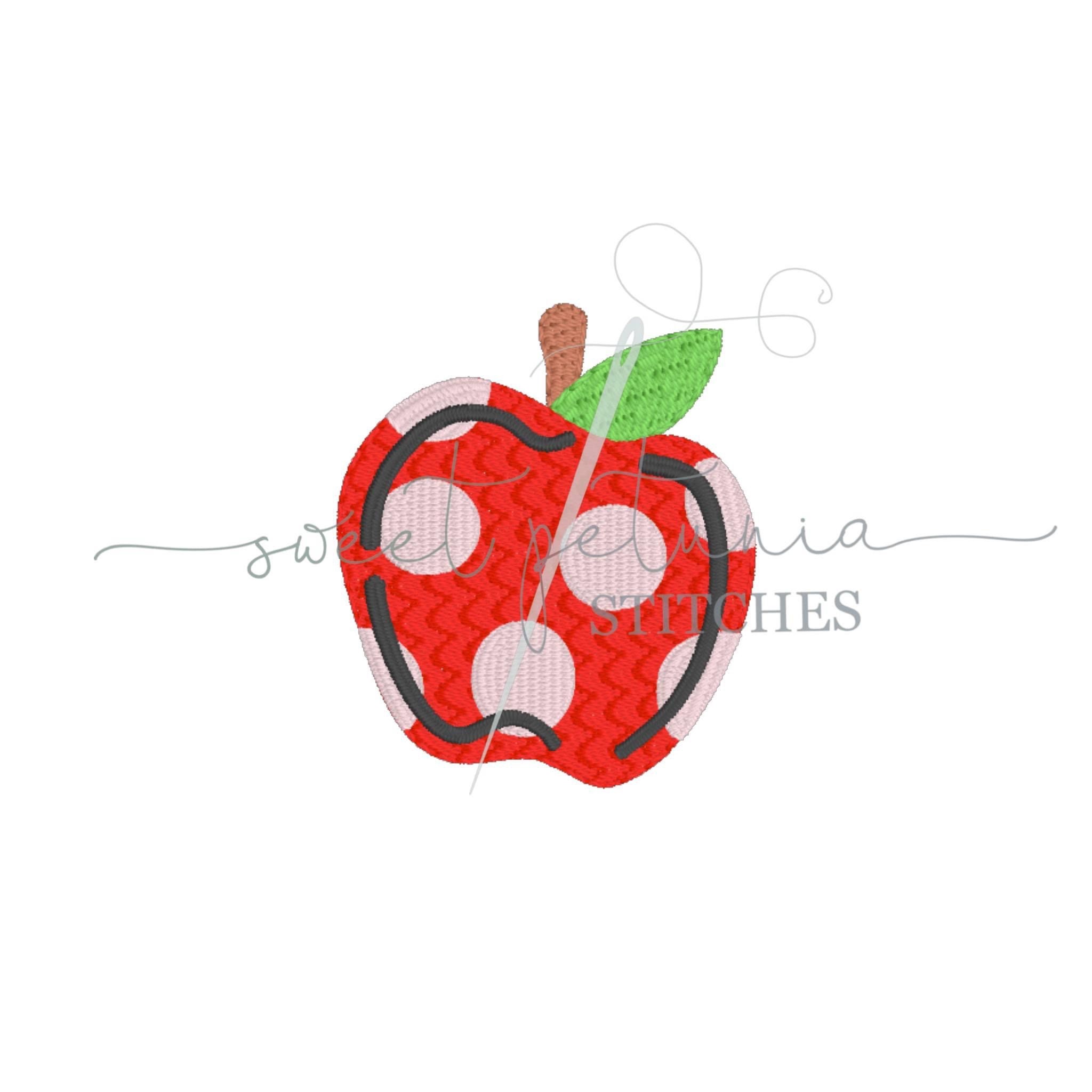 Apple Polka Dot Kindergarten Girls Mini Polo Design Apples Mini Back to ...