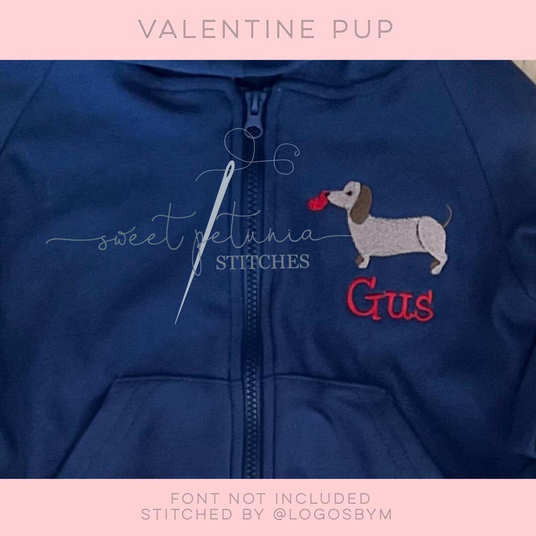 Valentine Pup Weiner Dog Dachshund Puppy Love Pup Heart Love Mini Fill ...