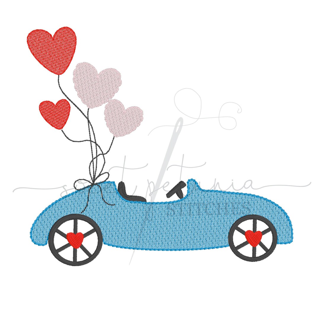 Valentine Race Car Cupid Racing Cars Boys Valentine's Day Balloons ...