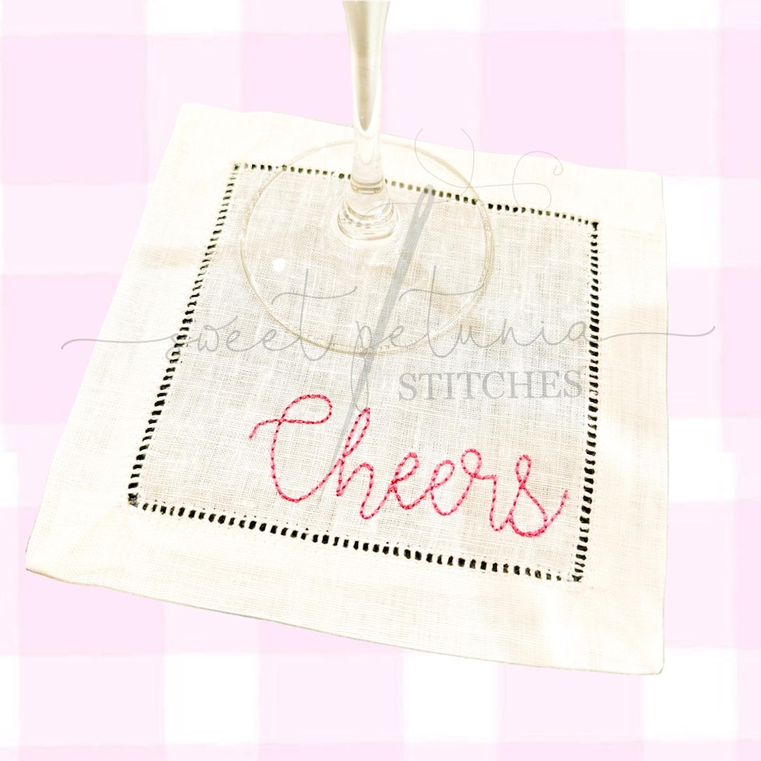 Eleanor Font Girly Bean Stitch Font Cursive Embroidered Font BX Bean ...