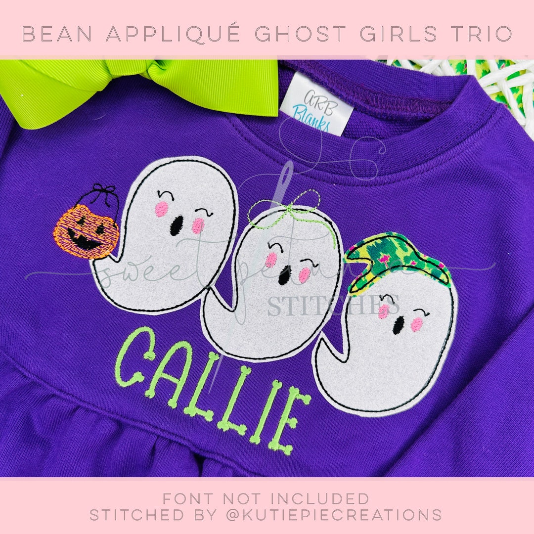 Ghost Trio Ghostly Girls Trick or Treat Ghosts Halloween Spooky Season ...