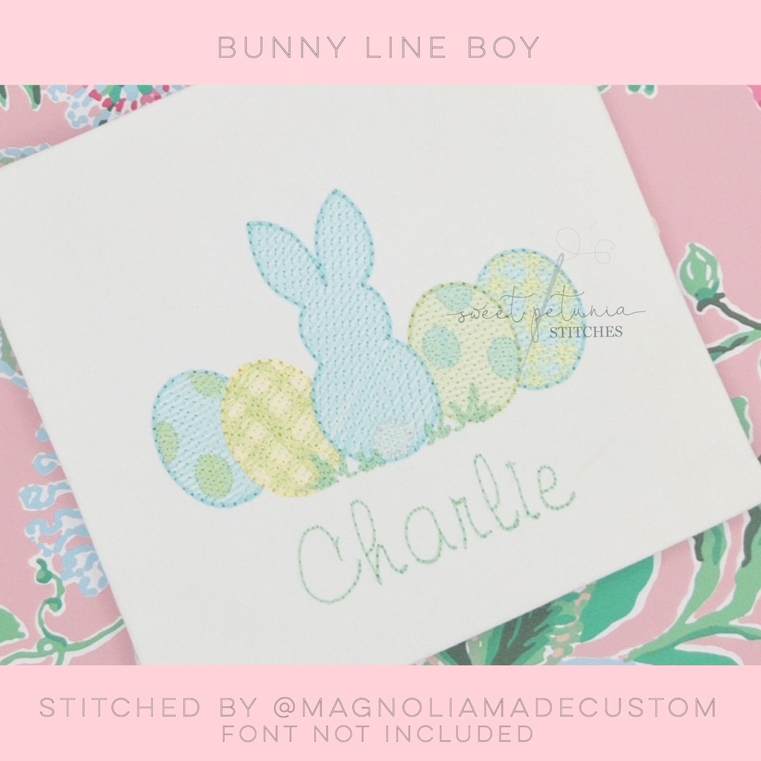 Easter Bunny Egg Hunt Easter Basket Bunny Rabbit Gingham Boy Polka Dot ...