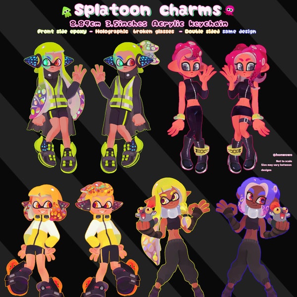 STICKER Splatoon / Shiver, Frye, Big Man, Callie, Marie, Agent 3, Mr ...