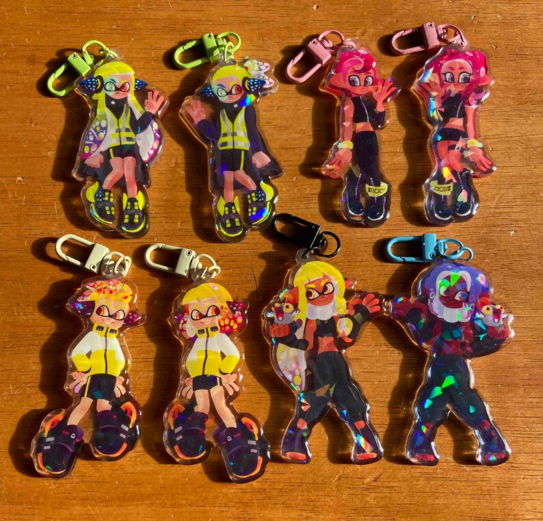 Splatoon Agent Keychains - Etsy