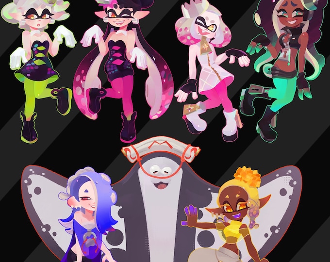 Splatoon Idol Keychains - Etsy