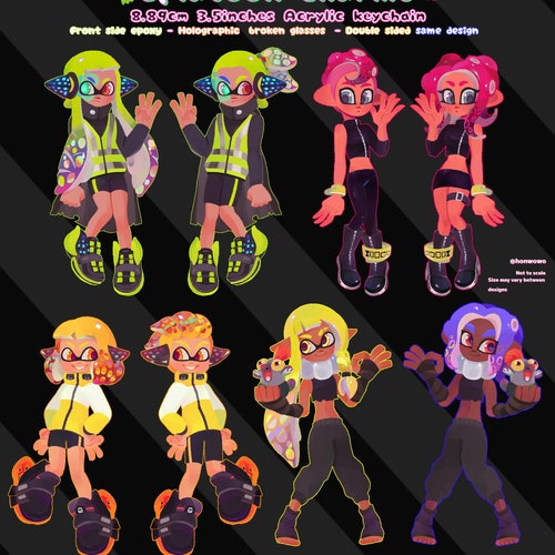 Splatoon Agent Acrilyc Pins - Etsy