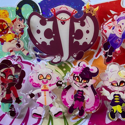 Splatoon Agent Acrilyc Pins - Etsy