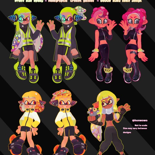 Splatoon Agent Keychains - Etsy