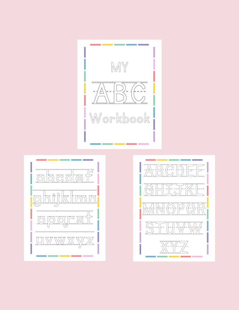 30 Alphabet Coloring Pages, Coloring Workbook, Preschool, Kindergarten ...