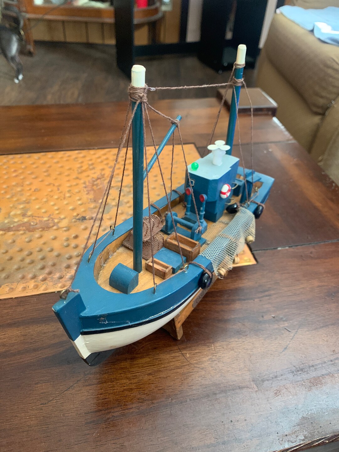 Vintage Wooden Crabbing Boat - Etsy