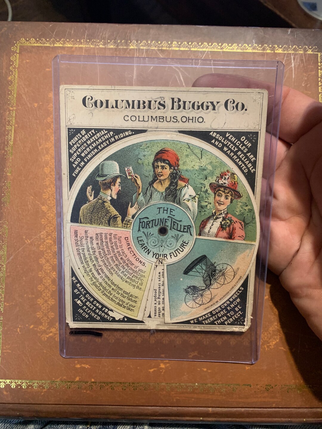 Original 140 Year Old Columbus Buggy Company Victorian Trade Card ...